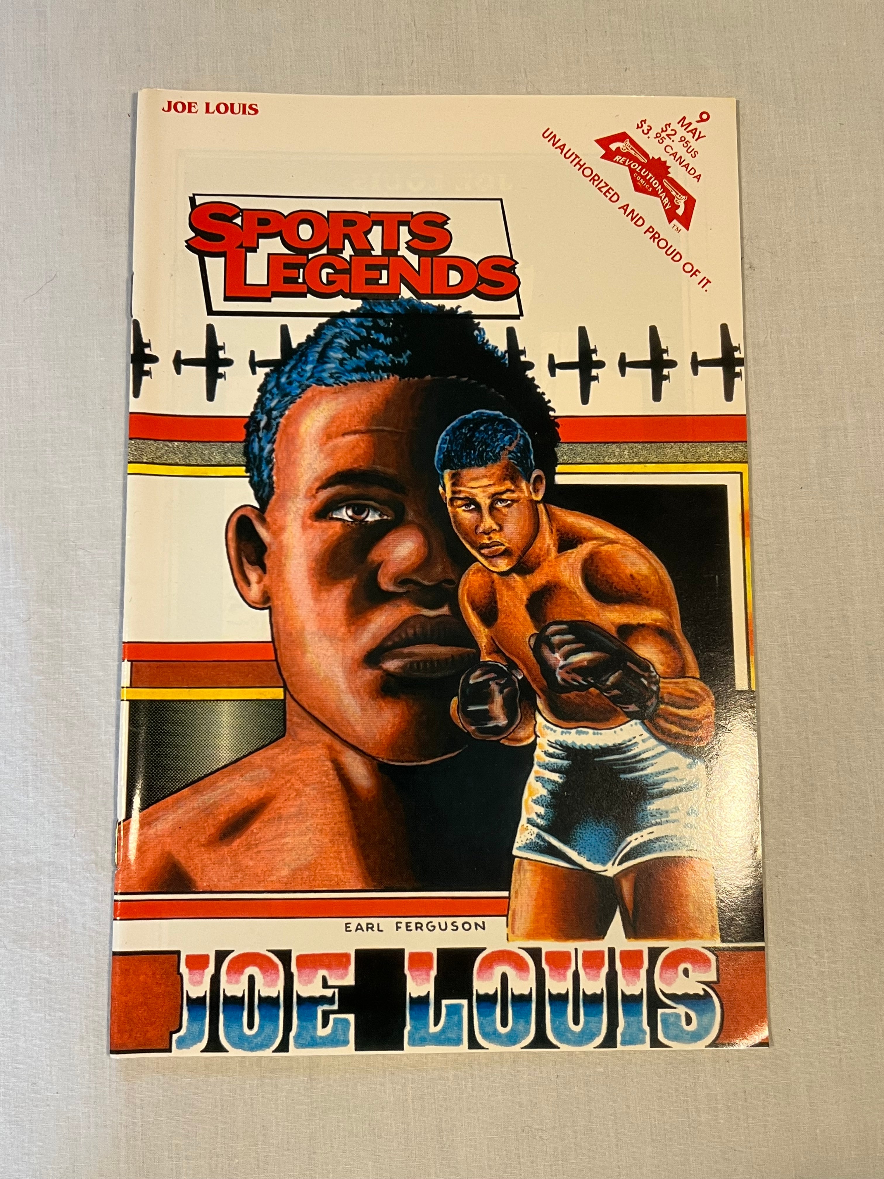 Joe Louis 1992 Sports Legends Boxer Comic – 2 The Moon Cards & Collectibles