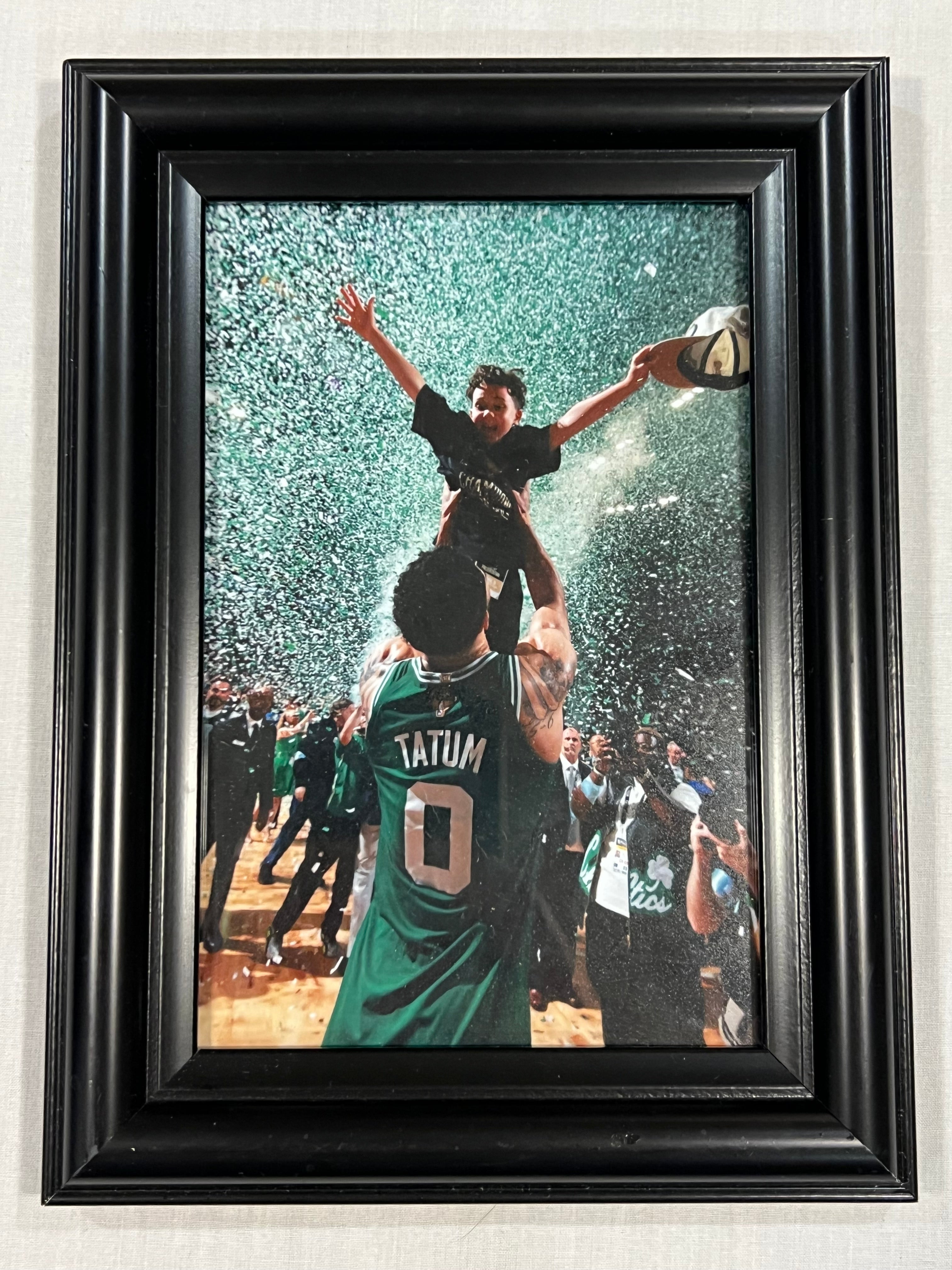 Jayson Tatum w/ Deuce Photo – 2 The Moon Cards & Collectibles