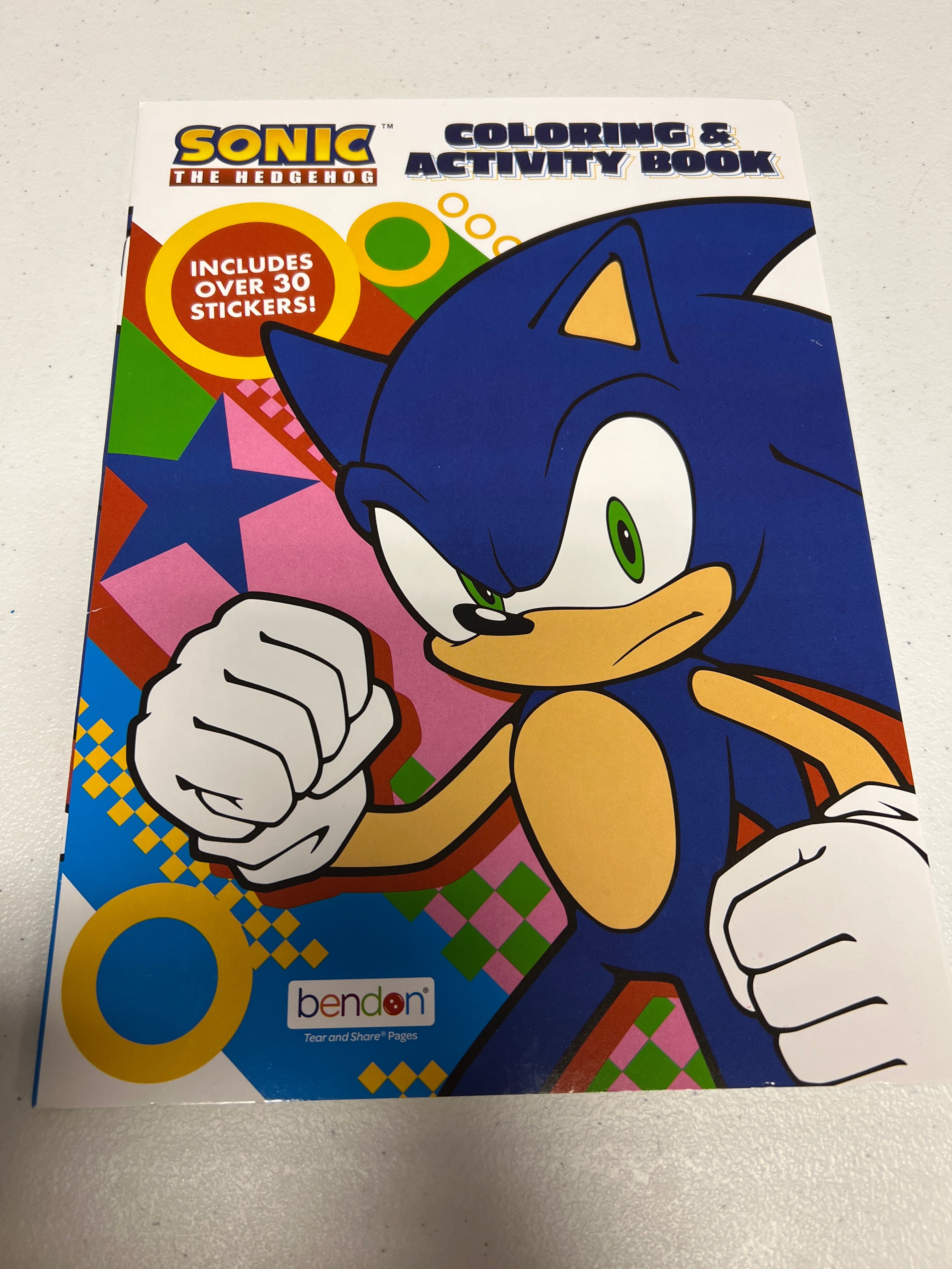 Sonic the Hedgehog Coloring and Activity Book – 2 The Moon Cards ...